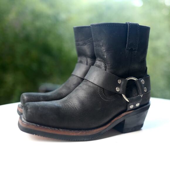 Harley-Davidson | Shoes | Euc Harleydavidson Laredo Black Leather ...